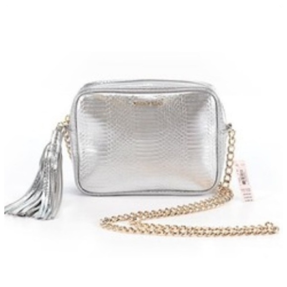 Victoria's Secret | Bags | Nwt Metallic Silver Victorias Secret ...
